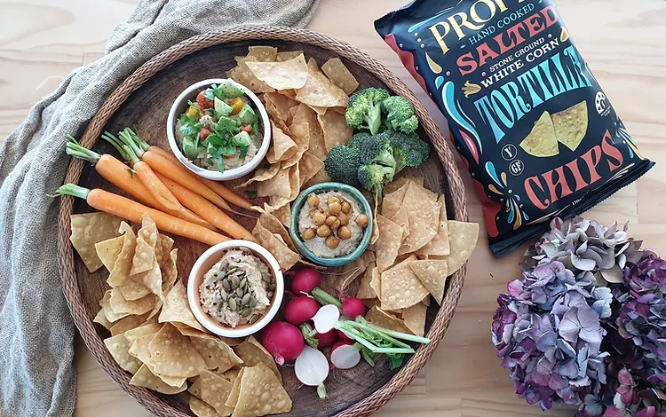 Hummus Three Ways with Salted Tortilla Chips | Bold Flavors