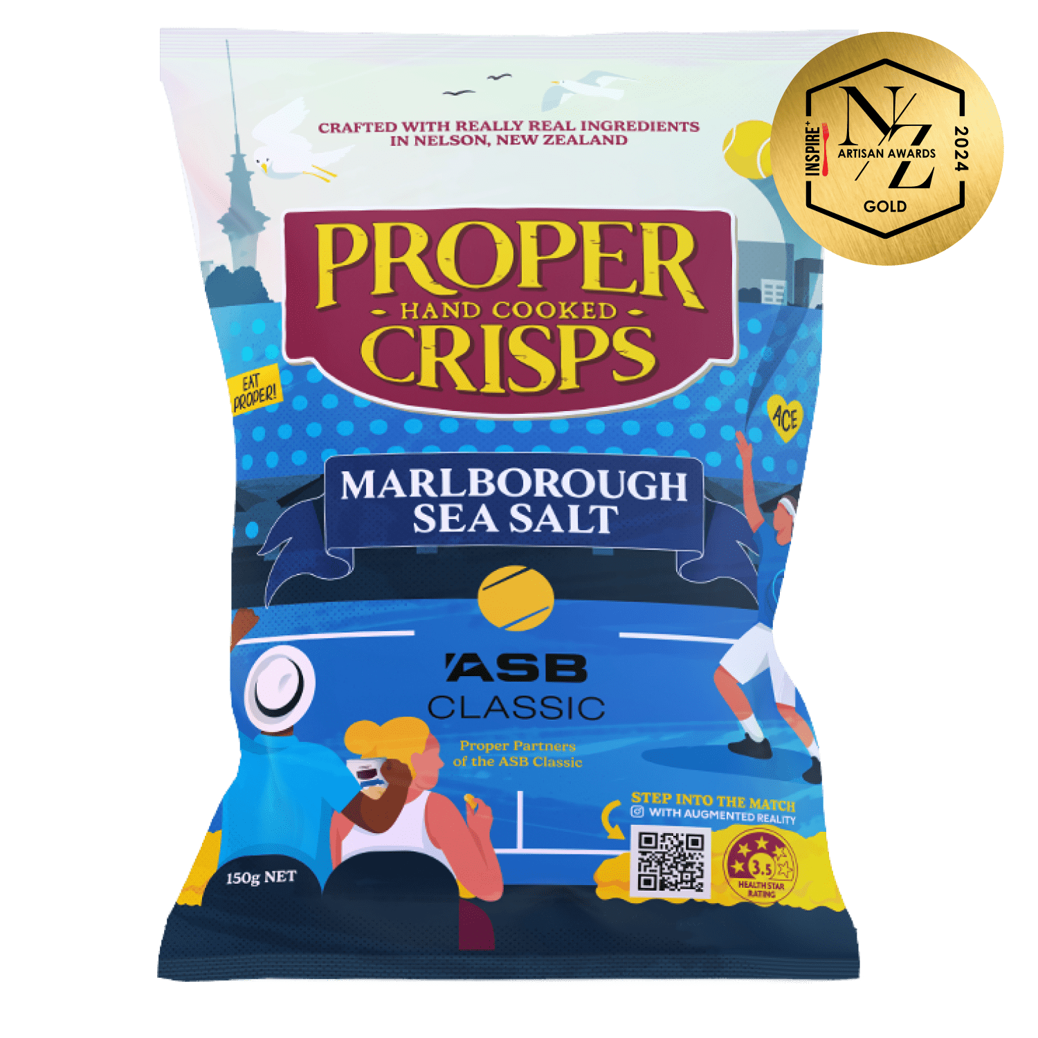 Marlborough Sea Salt Crisps Gluten Free Vegan